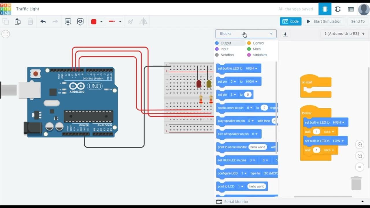 Arduino Traffic Light System. Arduino Traffic Light System | Tinkercad ...