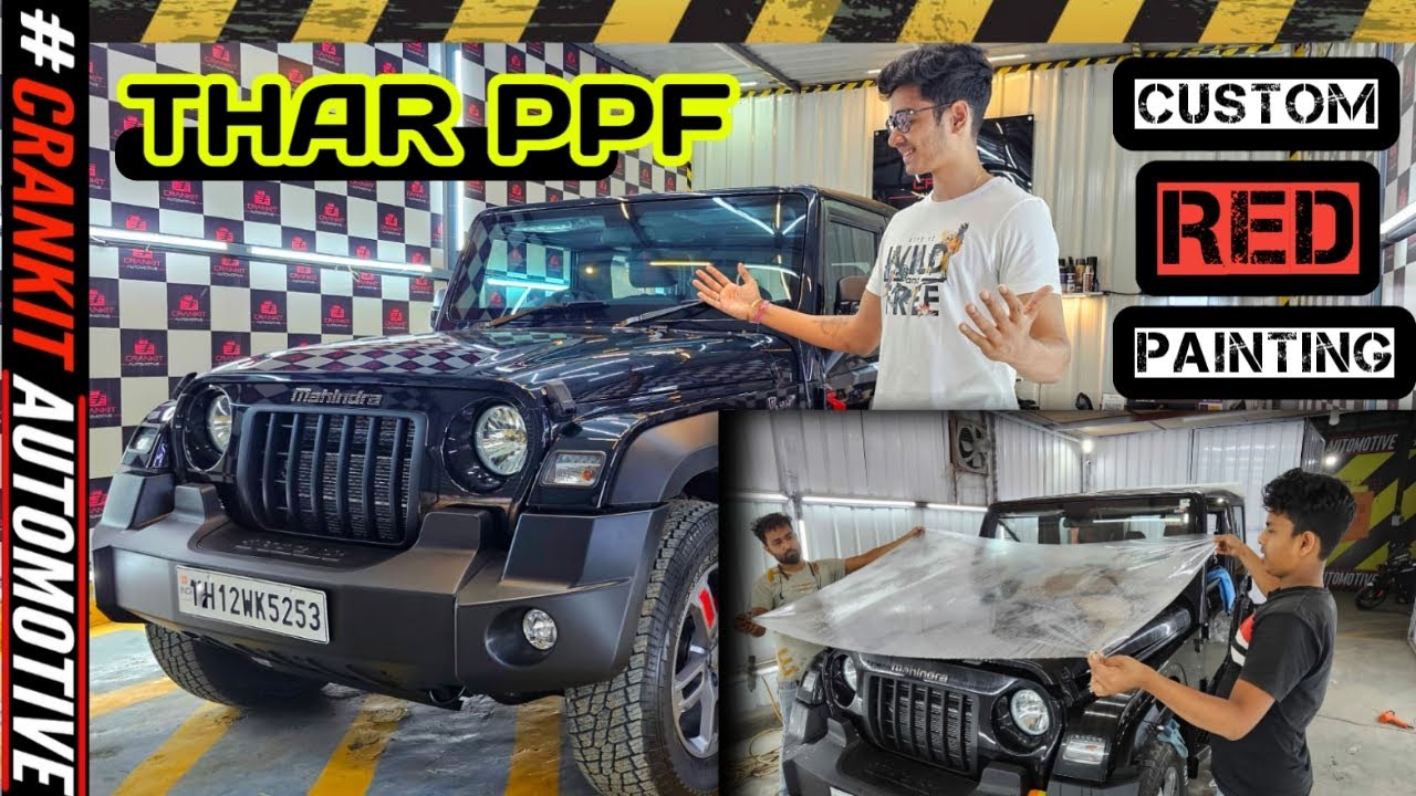 Paint Protection Film (PPF) Installation in Pune on Thar | Self Healing ...