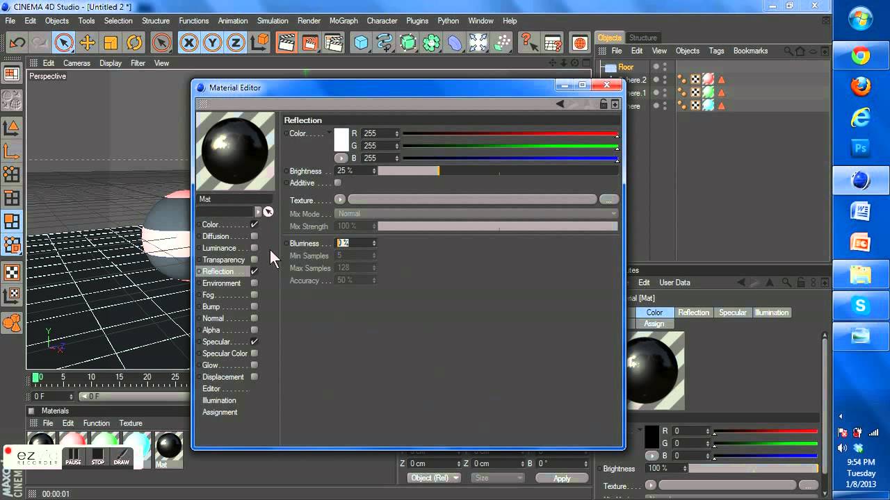Cinema 4D-Tron Ball Glow Ball Tutorial - YouTube