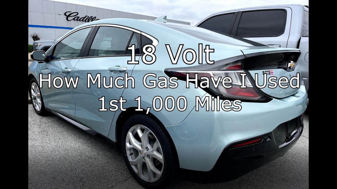 18 Chevy Volt -- First 1000 miles -- MPG & Cost - YouTube