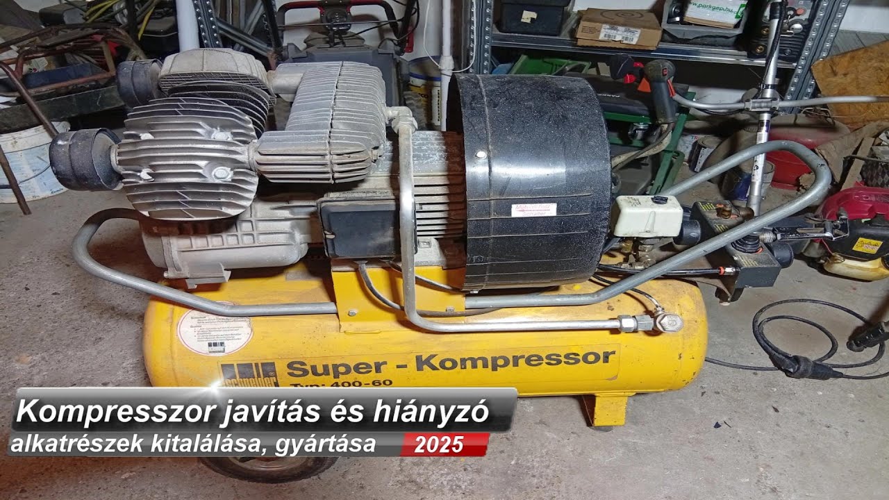 Kompresszor javítása és a hiányzó alkatrészek legyártása - YouTube