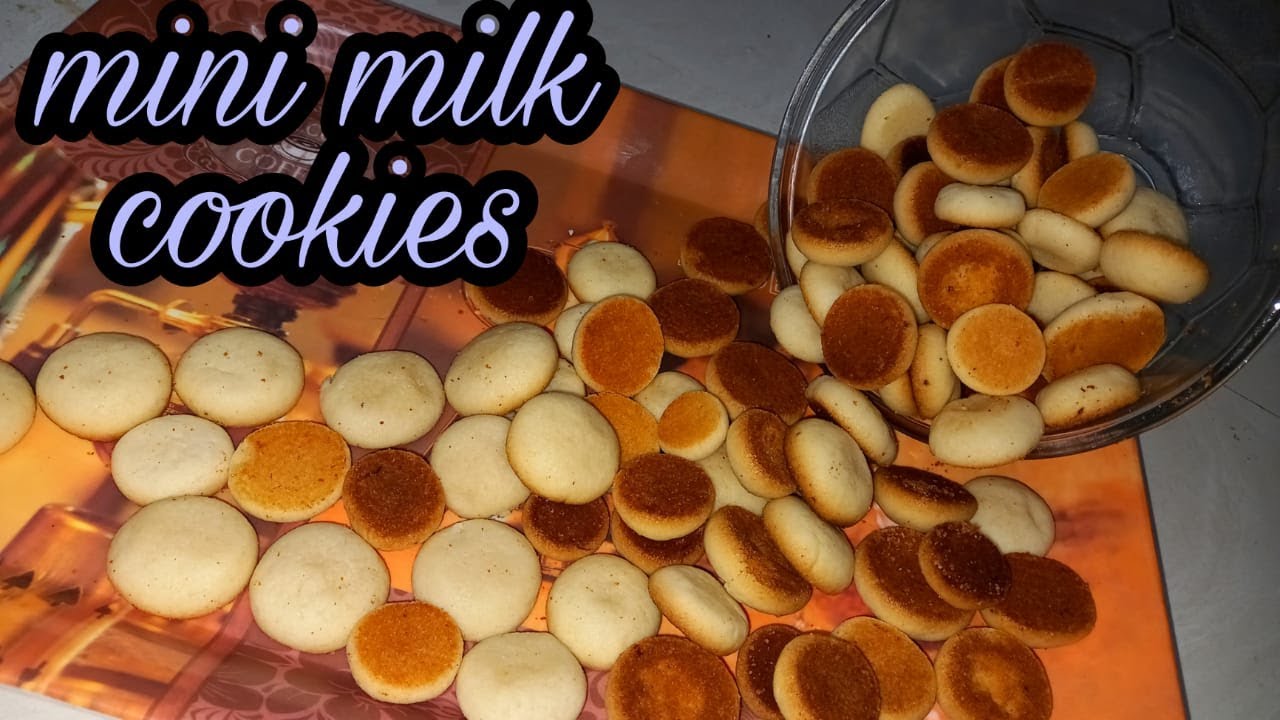 Mini milk🥛 cookies🍪//milk cookies recipe😋 without oven and eggless ...