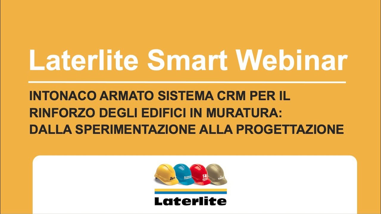 Intonaco Armato Sistema CRM per il rinforzo degli edifici in muratura ...
