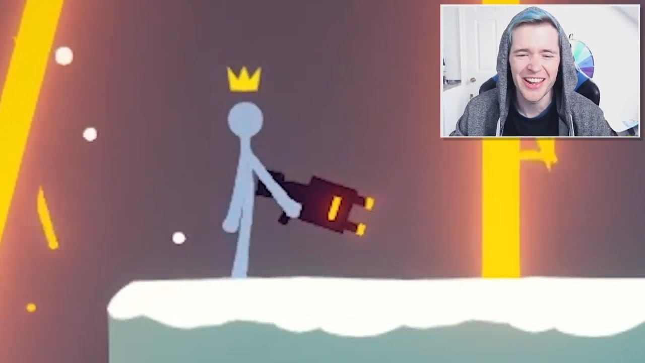 DanTDM ~ STICK MEN FIGHTING EACH OTHER WITH GUNS!!! Pt 2 ...