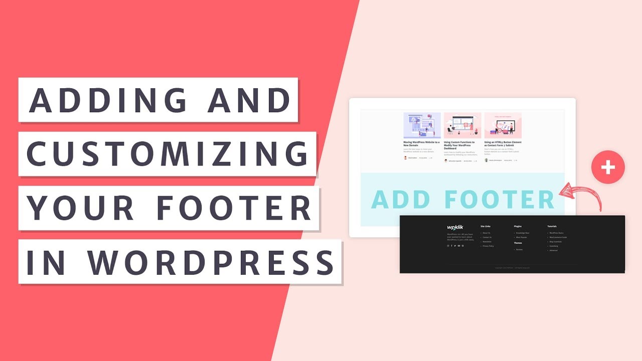 What is a Footer and How to Make It in WordPress - YouTube