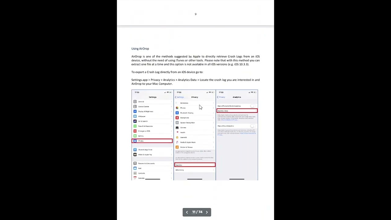 How to Create Sysdiagnose Logs for Bug Reporting on iOS Devices - YouTube