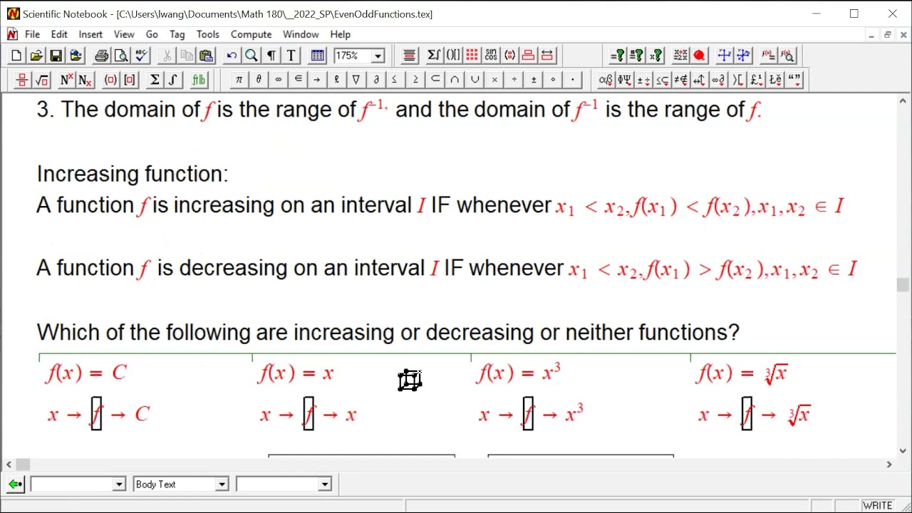 Even Functions And Odd Functions Youtube