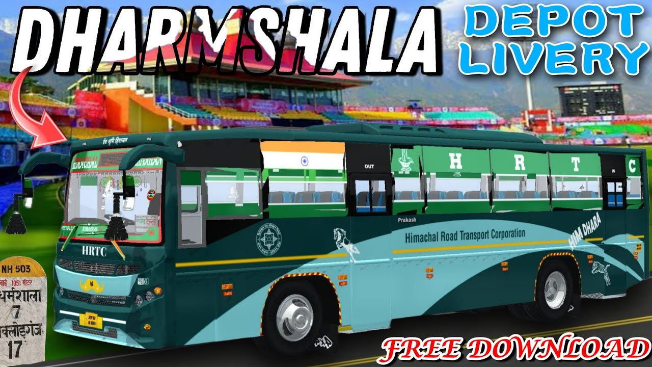 Dharmshala Depot Skin/Livery || Himdhara Bus Mod || New Hrtc Bus Mod ...
