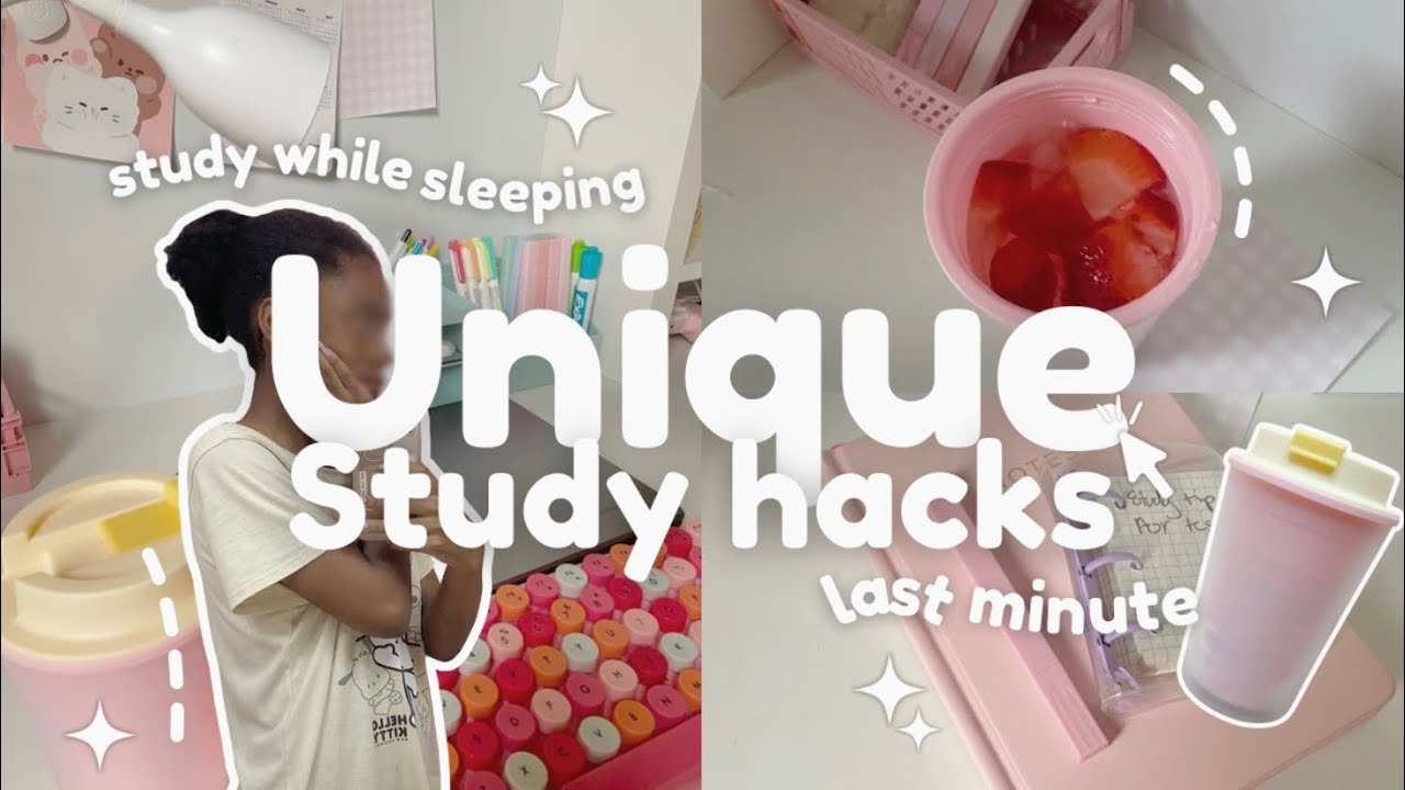 unique study hacks (study while sleeping ?!) - YouTube