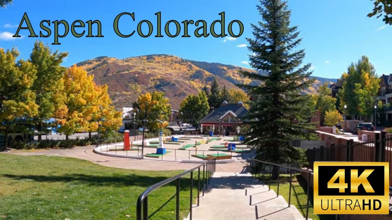 Aspen Colorado Walking tour Shops 4K - YouTube