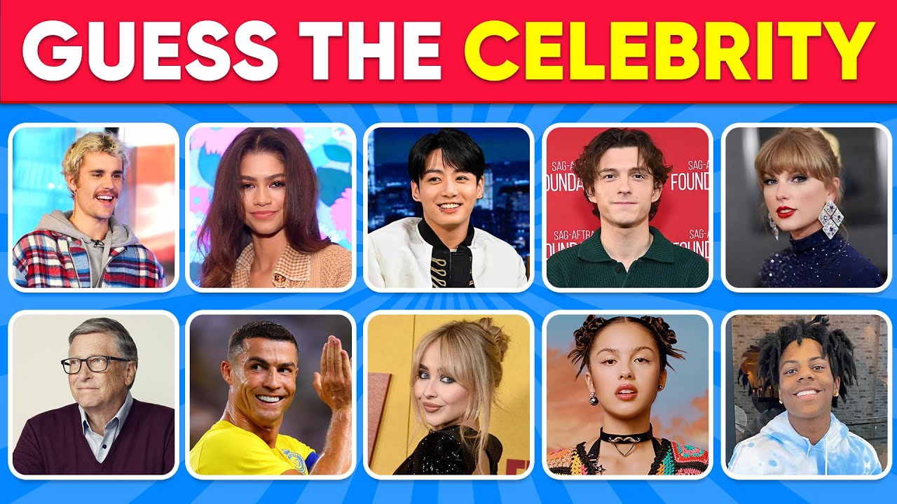 Guess the Celebrity in 3 Seconds | 100 Most Famous People - YouTube