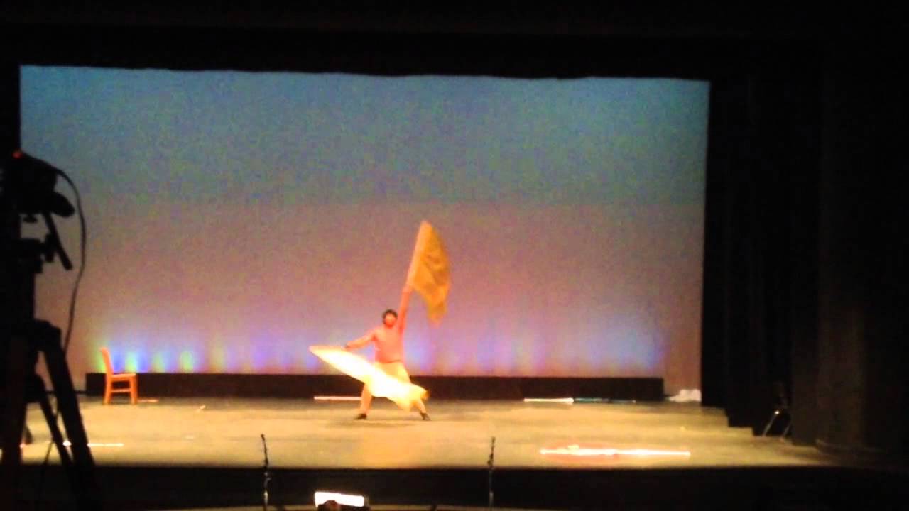 My color guard solo For Young and Beautiful by Lana Del Ray - YouTube