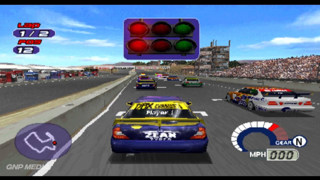 Jarrett & Labonte Stock Car Racing [PS1] - Laguna Seca Circuit ...