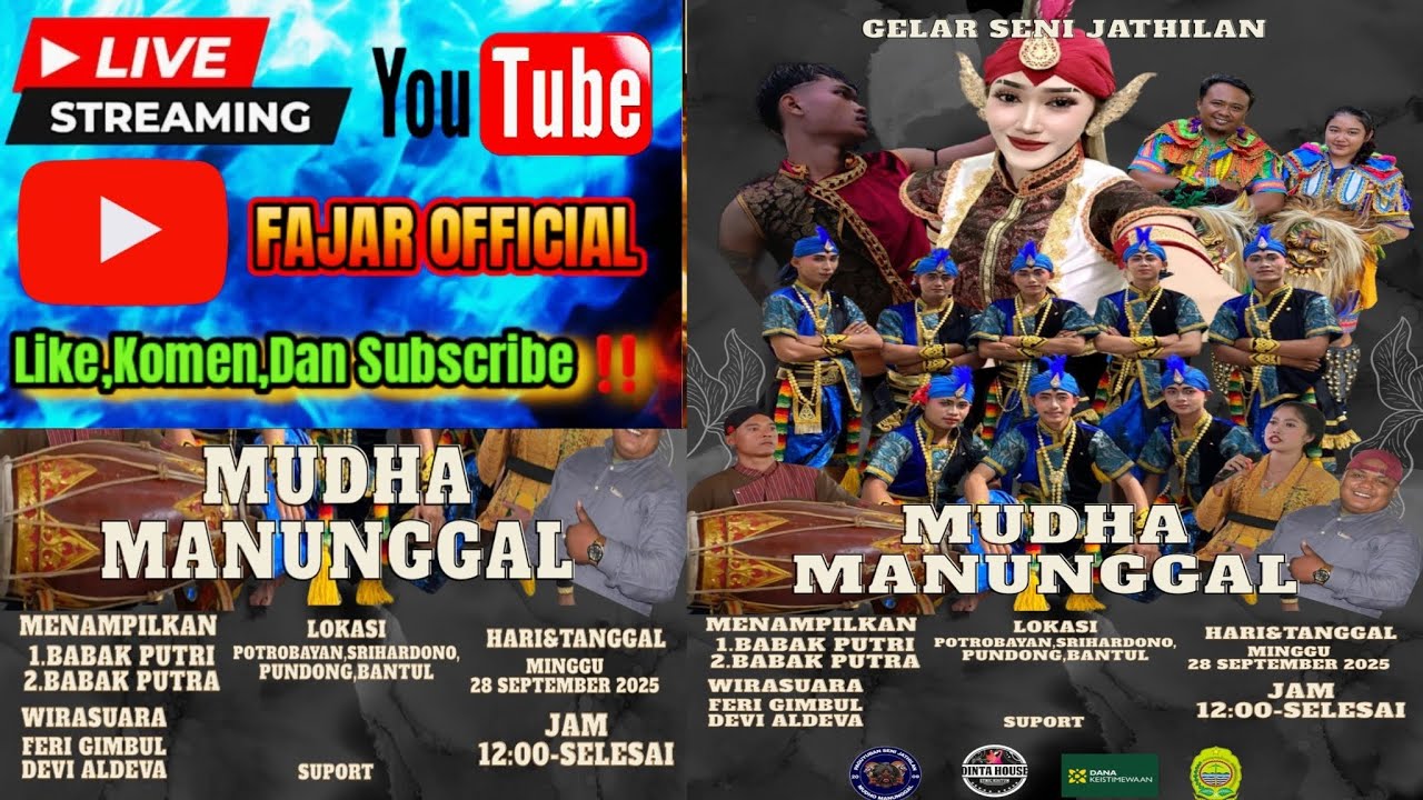 Live Jathilan Mudha Manunggal || Potrobayan Srihardono Pundong Bantul ...