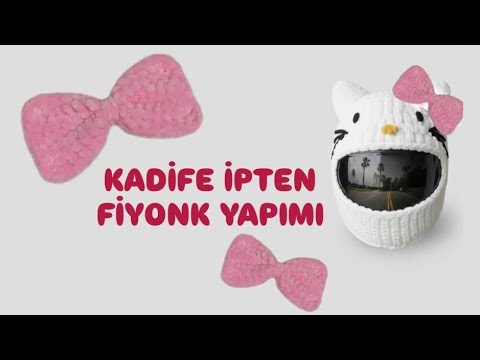 Kadife İpten Kolay Fiyonk Yapımı 🎀