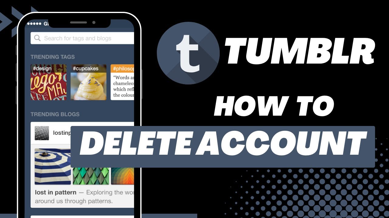 How to delete Tumblr account | 2022 - YouTube