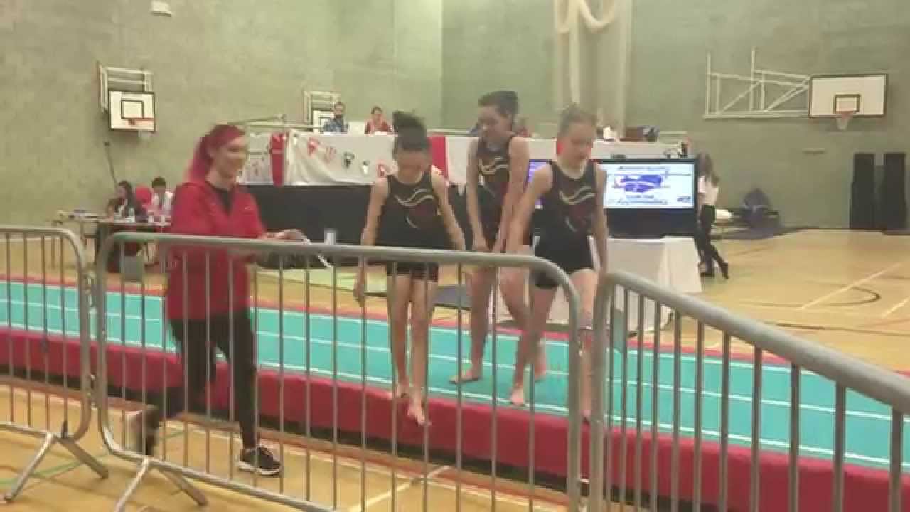 Elements Pink Team on Tumble @ South East Regional TeamGym ...