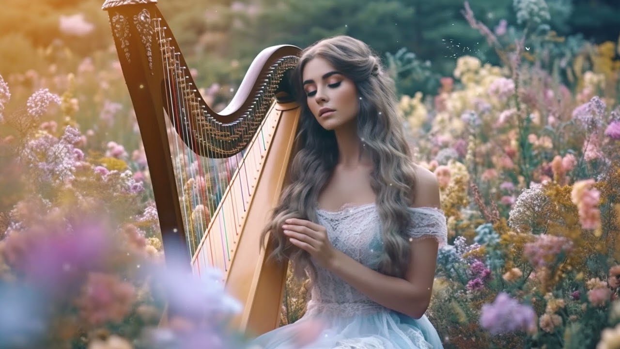 Healing Harp Music - Relaxing Harp Music, Soft Music - Heavenly Harp ...