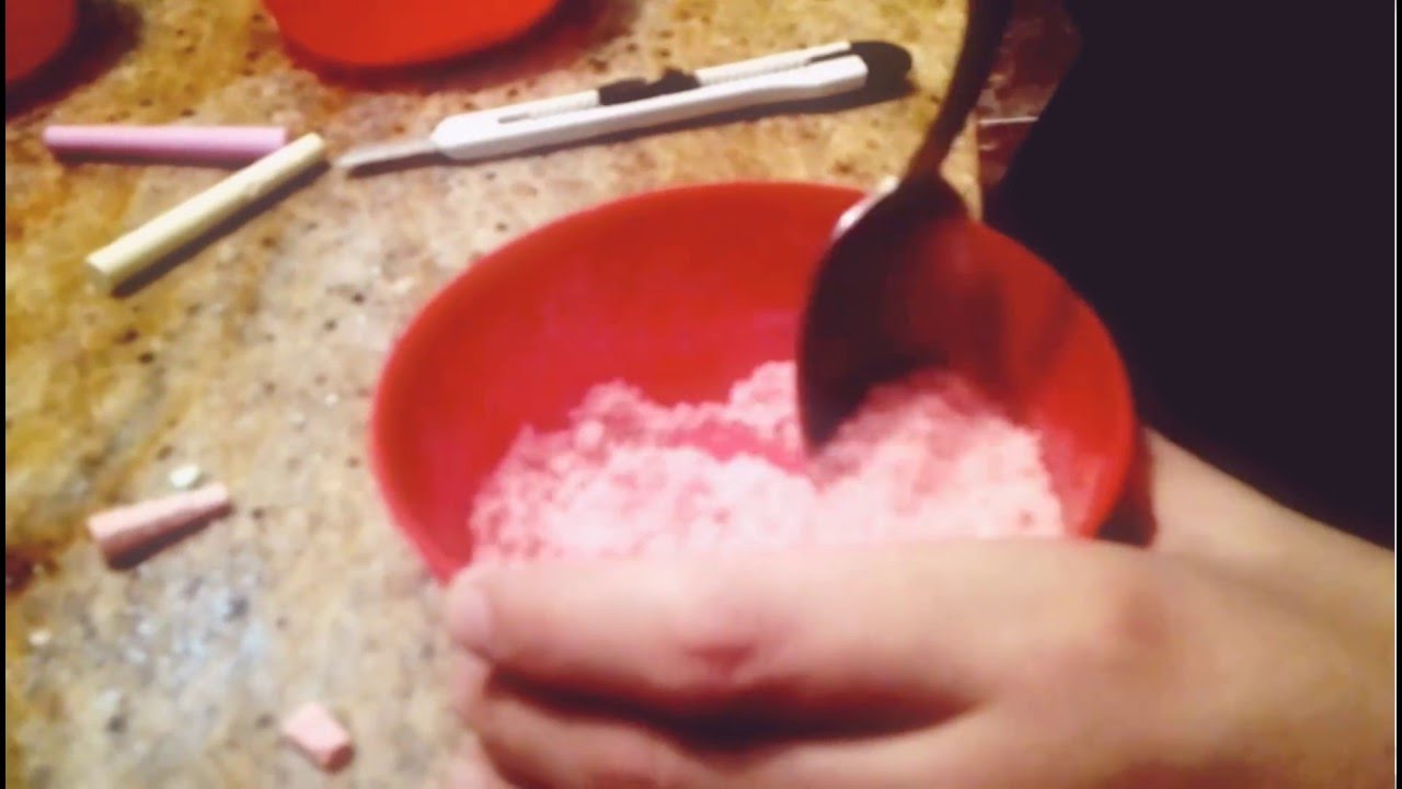 Como hacer arena de colores - YouTube