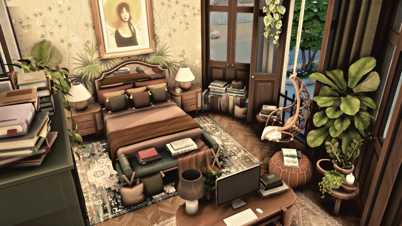 writer's apartment | The Sims 4: apartment renovation | speed build ...