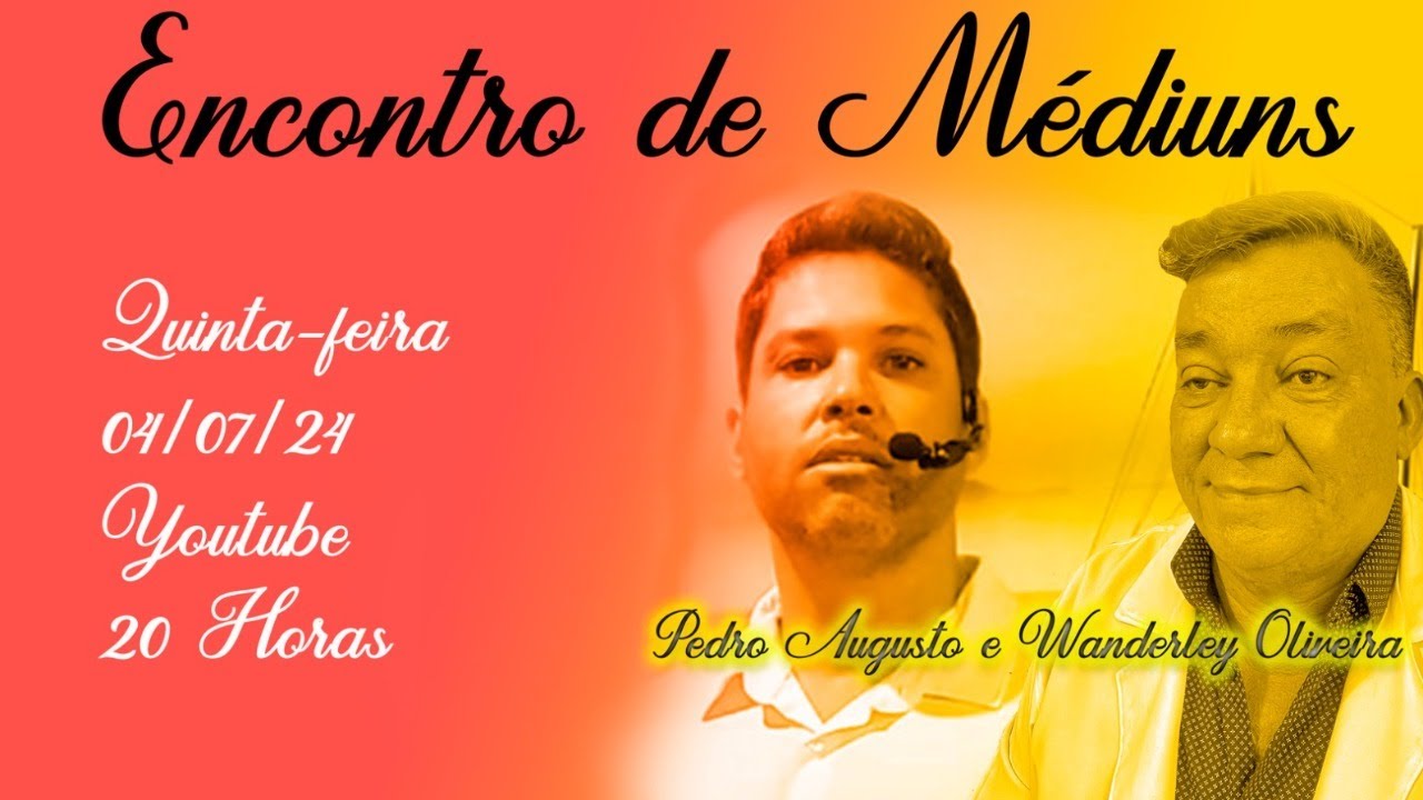 Live com o médium Wanderley Oliveira falando sobre o seu novo livro Escolha Viver. - YouTube