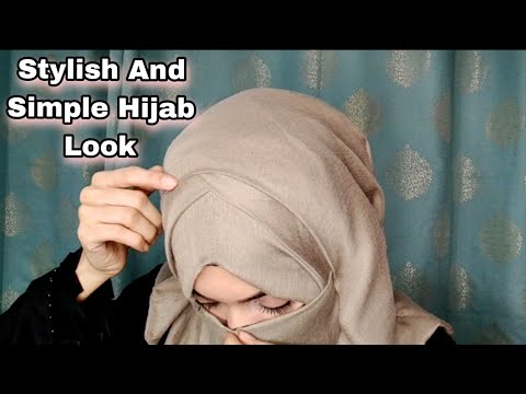 Simple And Beautiful Hijab Style 🧕🏻 || Simple Hijab Tutorial || Hijab ...