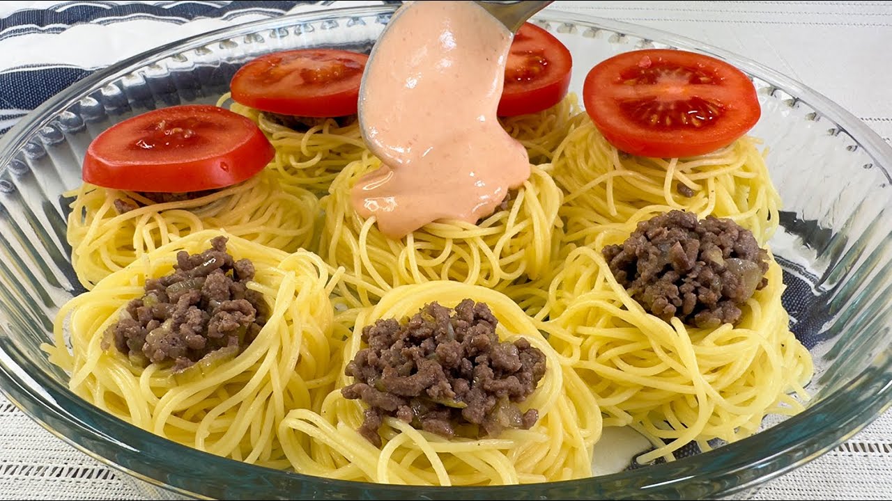💯Prepare this recipe now! 😋 God, what delicious spaghetti with minced ...