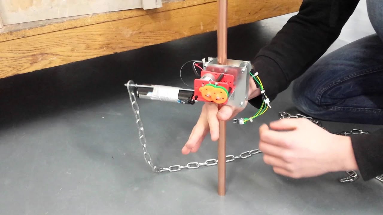 pipe climbing construction - YouTube