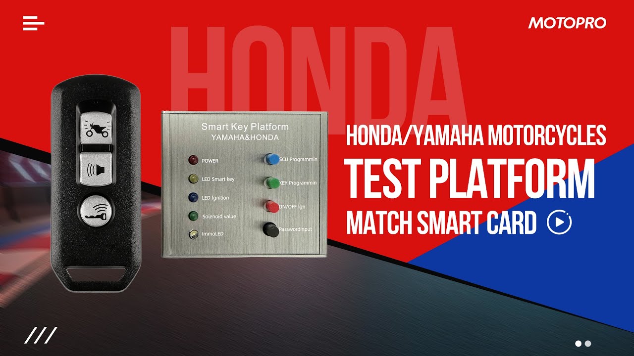 Match Honda Motorcycle Smart Keys Using Smart Testing Platform—No Bike ...