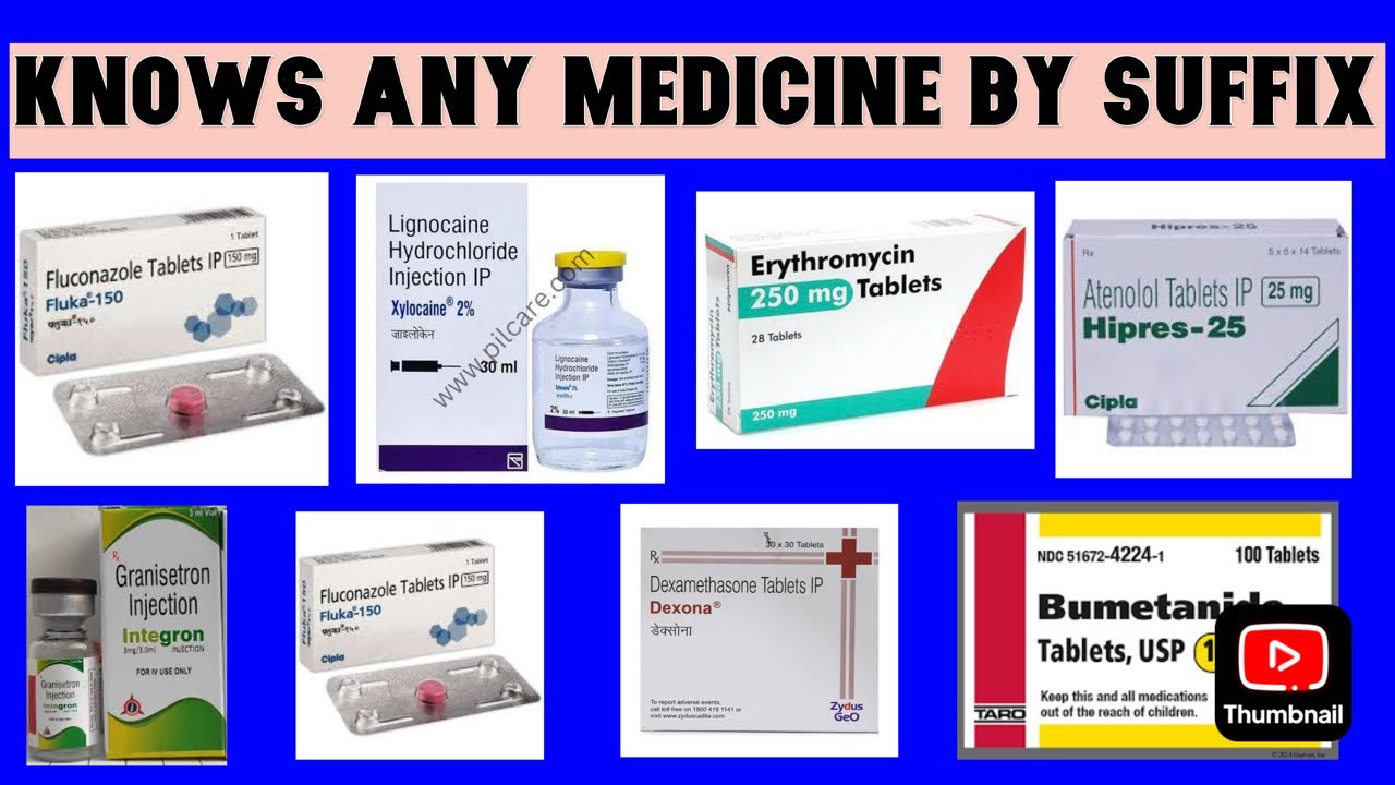 Medicine Suffix | Know Any Medicine By Suffix | Pharmacy In Hindi By ...