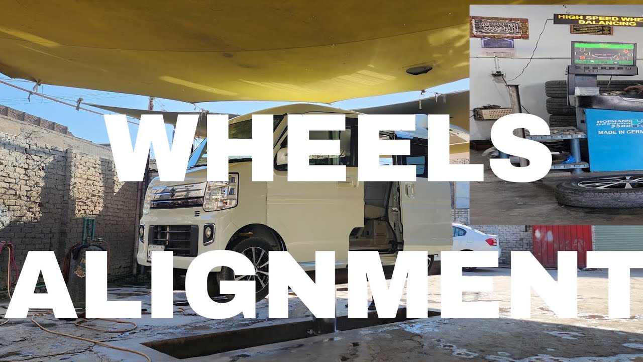 SUZUKI EVERY WAGON WHEELS ALIGNMENT AND SERVICE #FAIZANCARS - YouTube