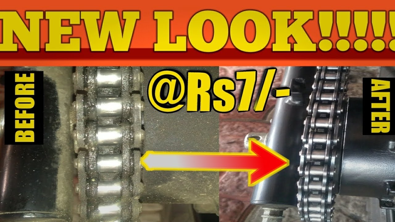 HOW TO CLEAN CHAIN AND LUBE|| ROYAL ENFIELD HIMALAYAN ||TRENDSET POWER ...