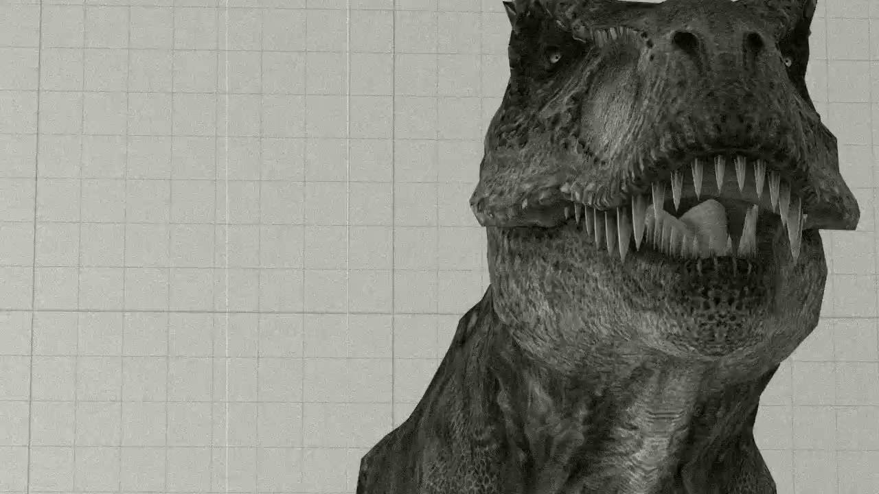 Dramatic T-Rex Roaring Animation - YouTube