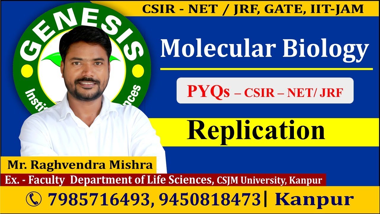 PYQs - Replication | Molecular Biology | CSIR NET/JRF | Life science ...