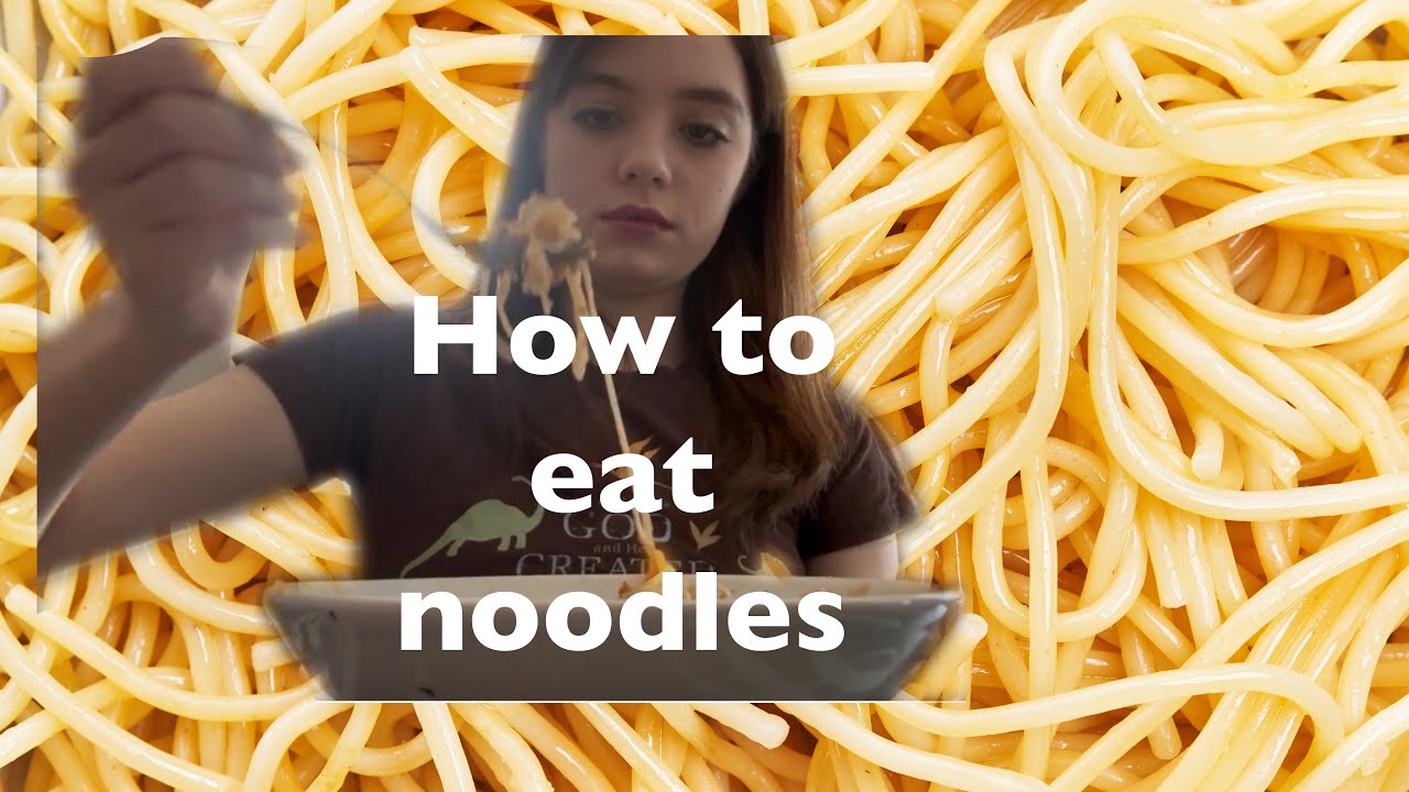 How to eat noodles (easy tutorial) - YouTube