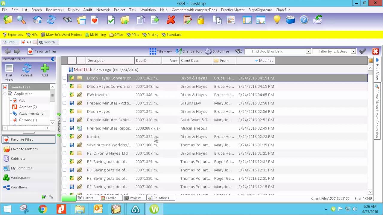 Worldox eBite | Learn how to quickly filter documents in Worldox - YouTube