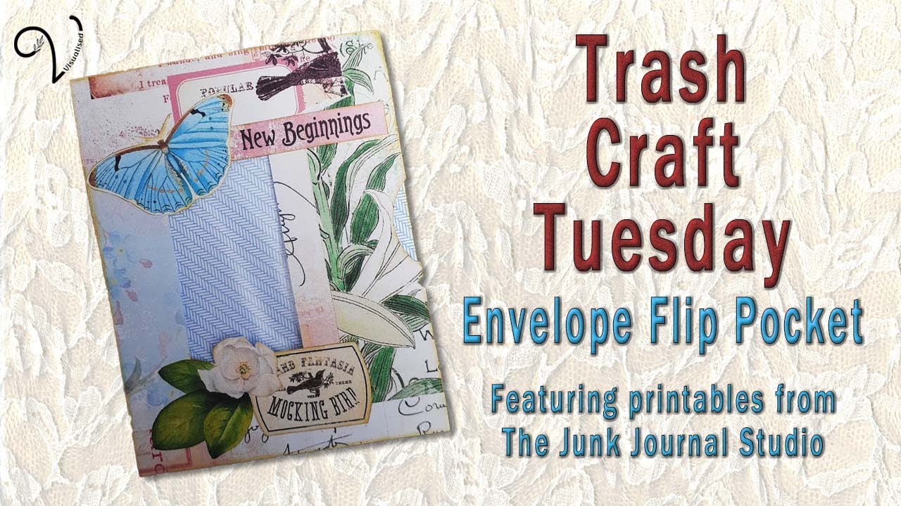 Trash Craft Tuesday - envelope flip pocket & featuring printables by ...
