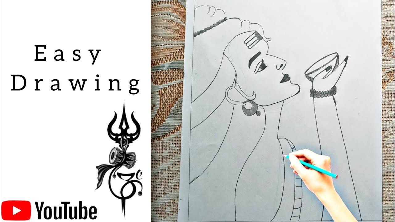 Easy Shivji Drawing with Pencil | Easy Drawing Tutorial for kids ...
