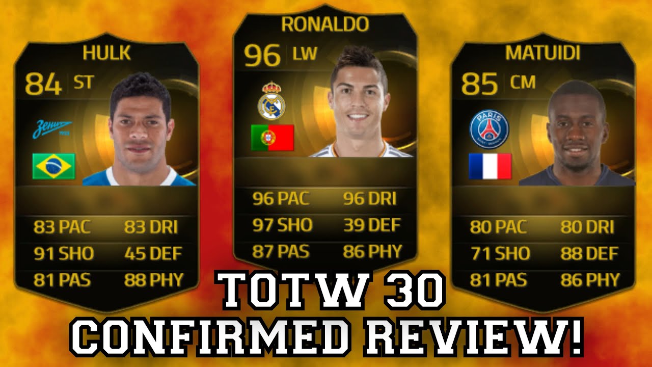 CONFIRMED TOTW 30 REVIEW! FEATURING THIRD IN FORM RONALDO!! - YouTube