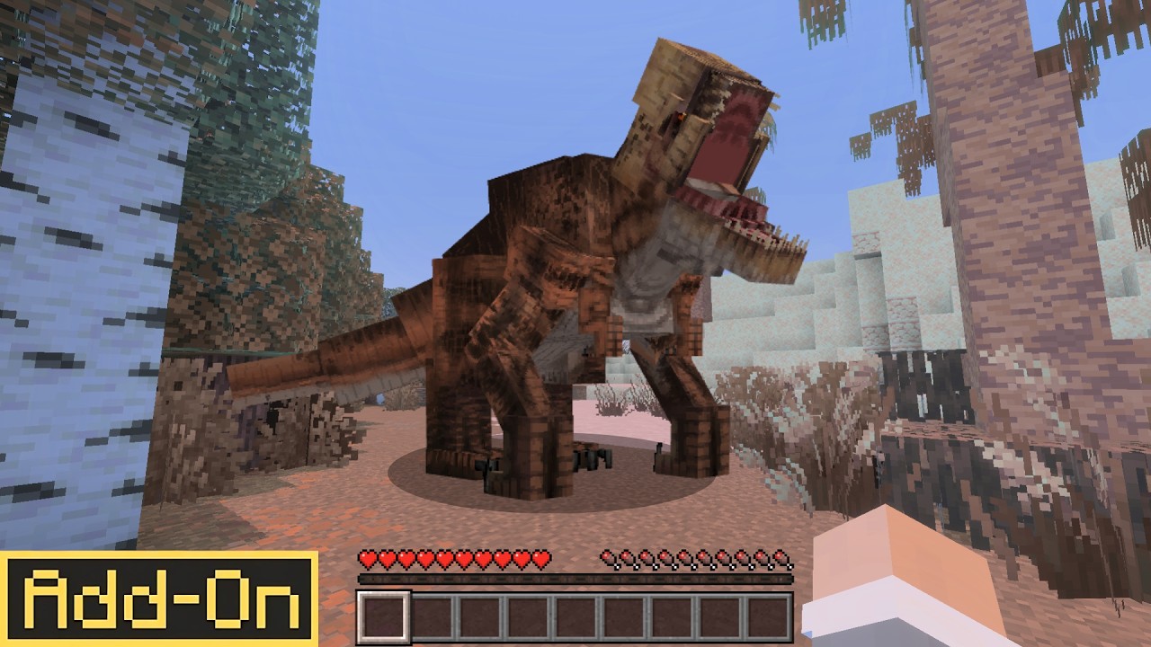 Minecraft PE: Lost Wild – Jurassic World Rebirth Dinosaur Addon - YouTube