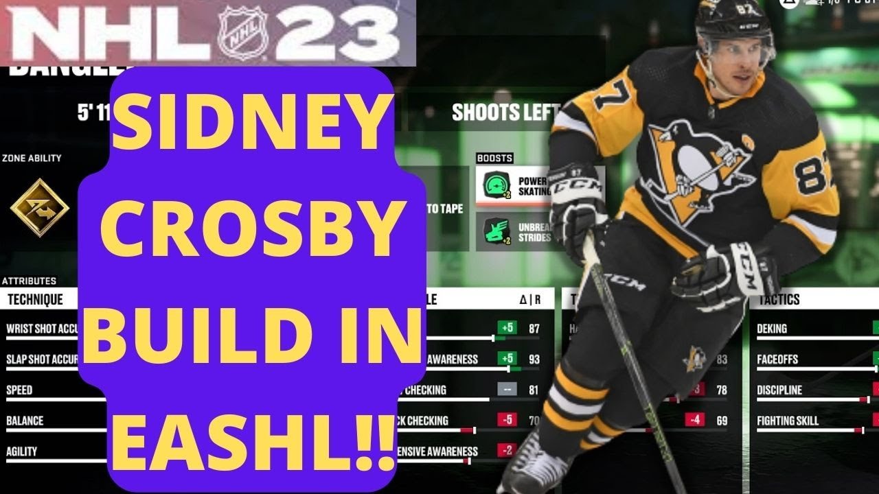 SID THE KID TEARS IT UP IN EASHL?!?! SIDNEY CROSBY NHL 23 EASHL BUILD!! - YouTube