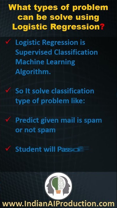 #100 What types of problem can be solve using Logistic Regression | DS | ML Interview Question ...