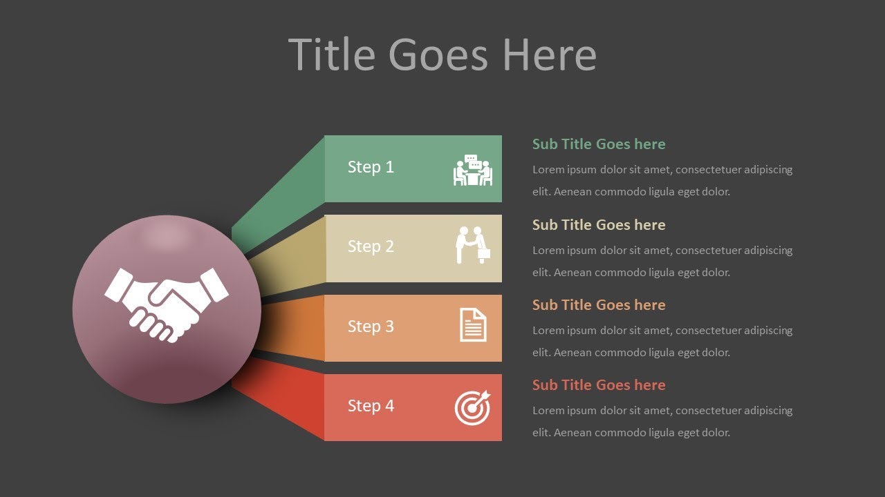 Create 4 animated business process steps in PowerPoint ‖ PowerPoint ...