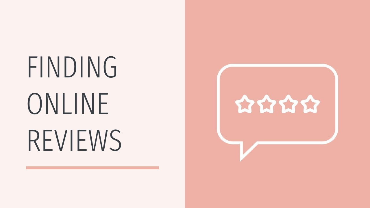 Finding Online Reviews - YouTube
