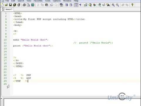 Learning PHP Programming Lesson 2: Basic PHP Echo Statement - YouTube