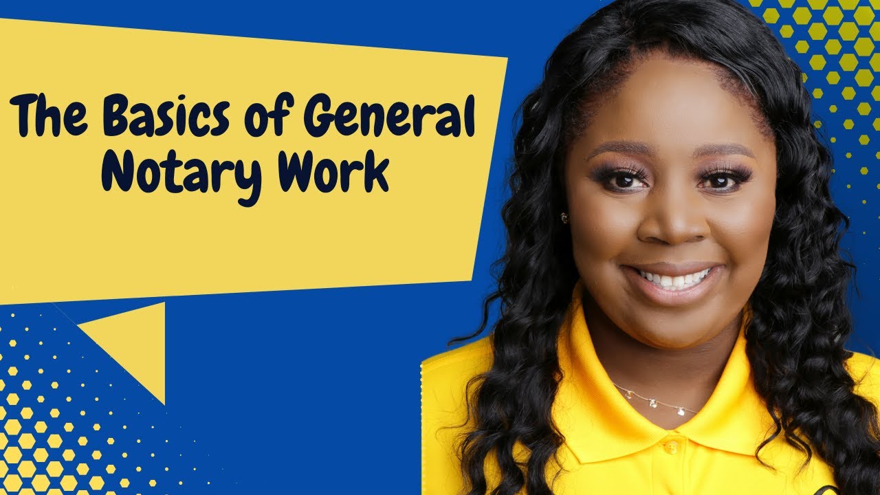 The Truth About General Notary Work and How to Get Started - YouTube