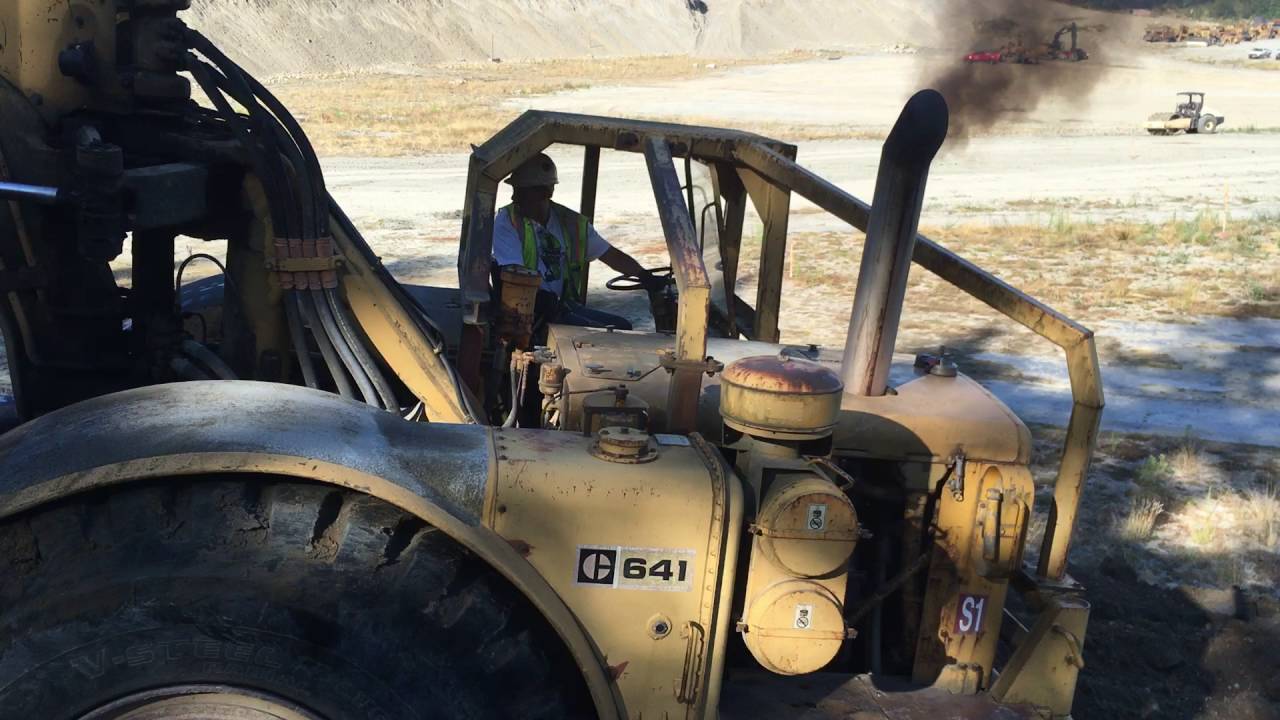 Caterpillar 641 - YouTube