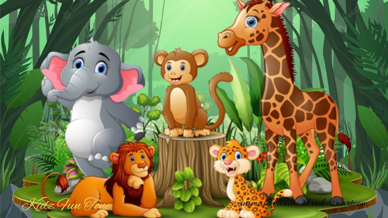 Learn Animals Name & Sounds | 3D Animated Stories for Kids | Cartoon ...