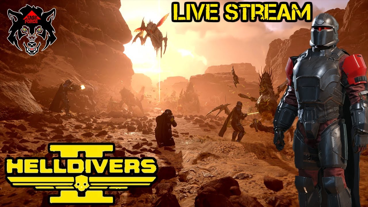 MORE HELLDIVERS 2 - LIVE STREAM PART 2 (INSANE FUN) - YouTube