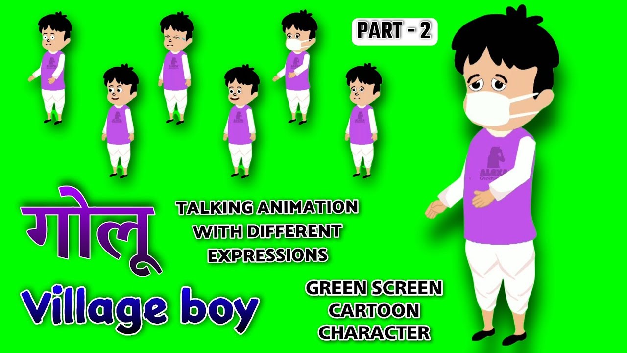 गोलू Village Boy | Part 2 | Talking Animation With Different ...